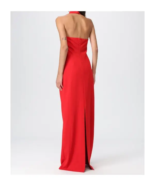 Solace London Square Neck Halter Maxi Dress