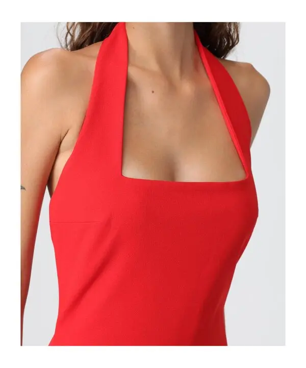Solace London Square Neck Halter Maxi Dress