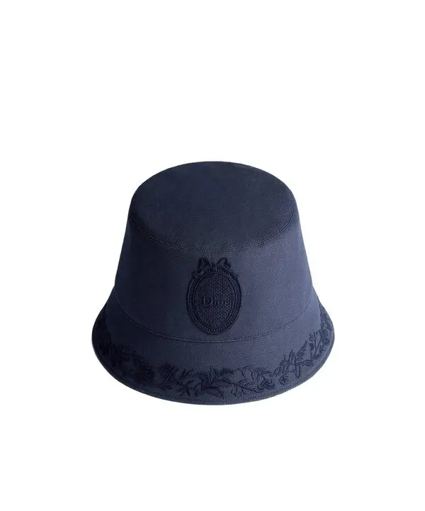 Dior Médaillon Teddy-d Small Brim Bucket Hat - Black
