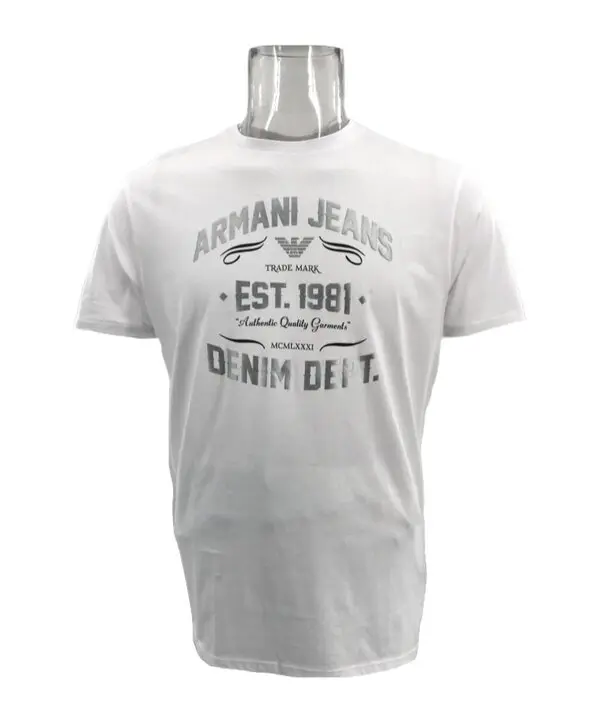 Emporio Armani Round Collar Logo T-shirt