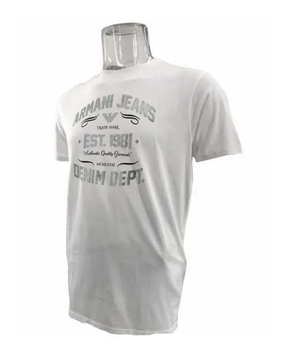 Emporio Armani Round Collar Logo T-shirt