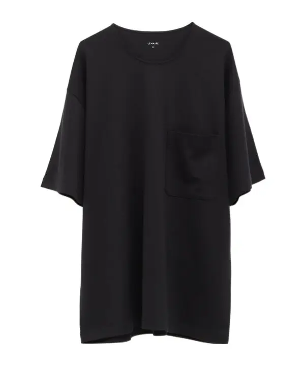 LEMAIRE Crewneck Chest Pocket T-shirt - Black