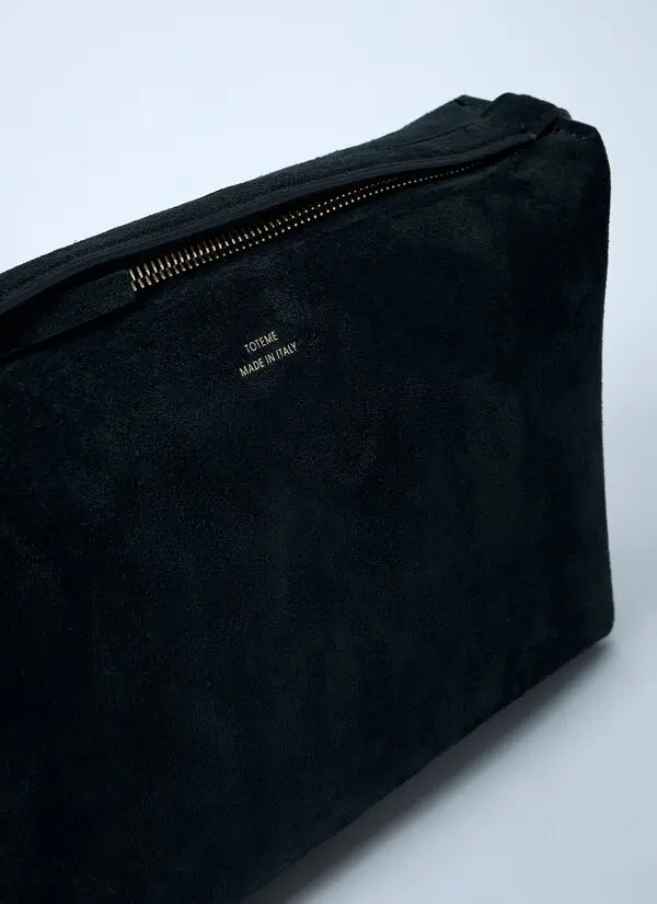 TOTEME Logo Lettering Clutch Bag - Black