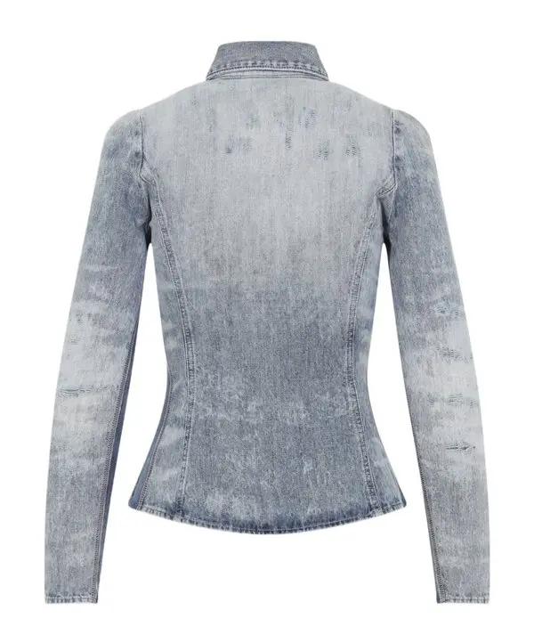 DIESEL® Distressed Honeycomb Denim Shirt
