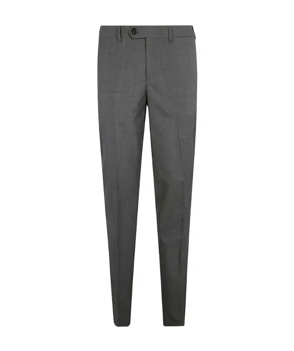 Brunello Cucinelli Mid-waist Straight Wool Casual Pants
