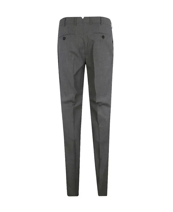 Brunello Cucinelli Mid-waist Straight Wool Casual Pants