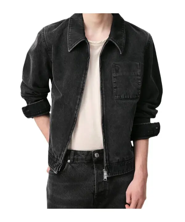 AMI Paris Zip-up Denim Jacket