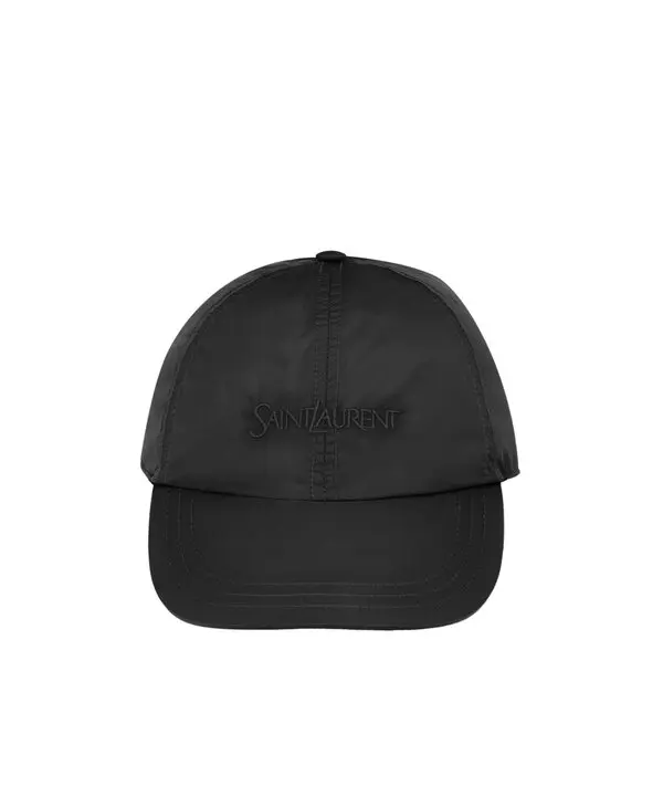 Saint Laurent Embroidered Baseball Cap - Black