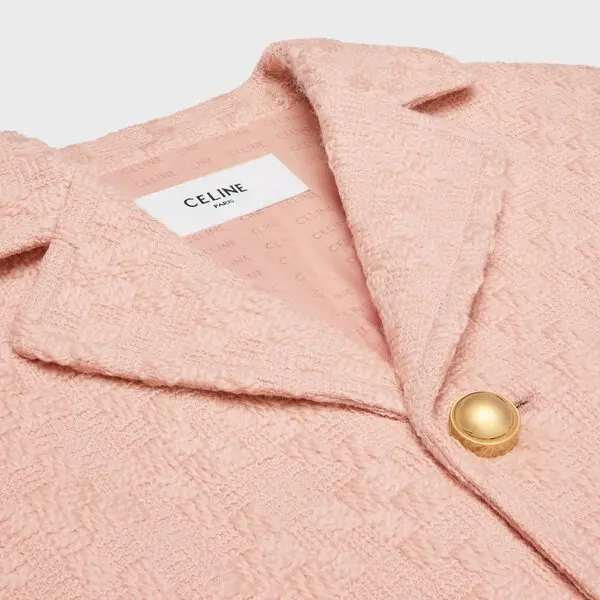 Celine Garance Jacket In Wool Natt