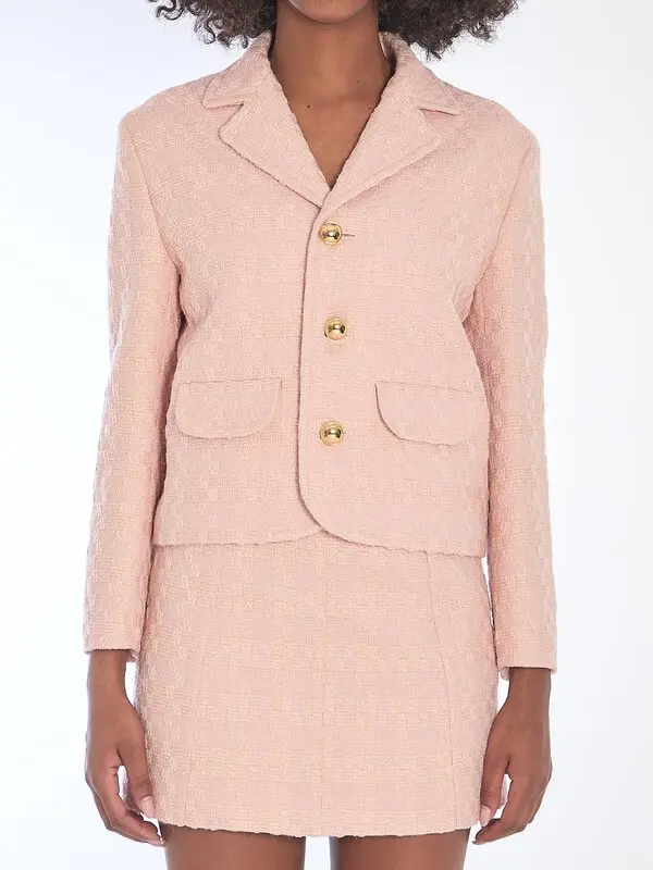 Celine Garance Jacket In Wool Natt