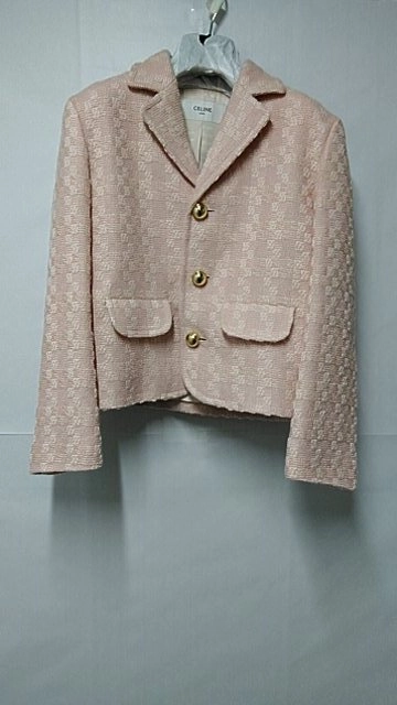Celine Garance Jacket In Wool Natt