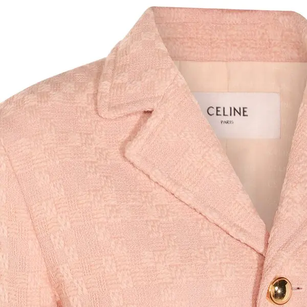 Celine Garance Jacket In Wool Natt