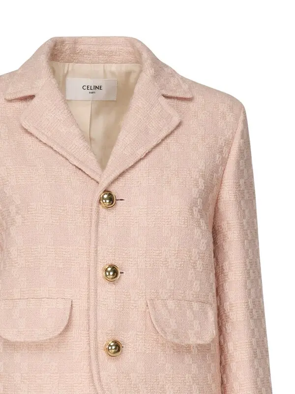 Celine Garance Jacket In Wool Natt