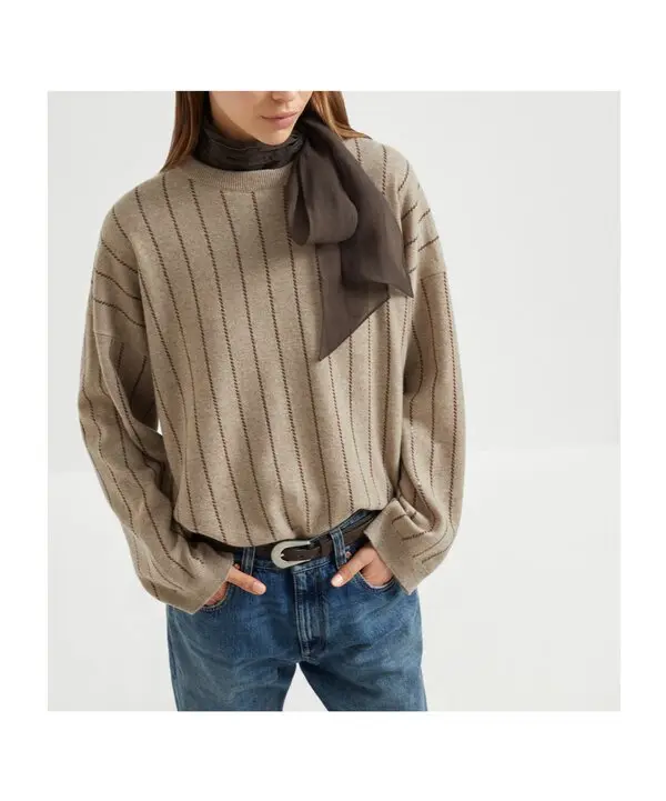 Brunello Cucinelli Sequined Knit Jumper