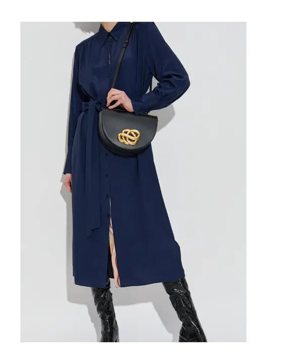 Paul Smith Belted Shirt Dress - Navy Blue