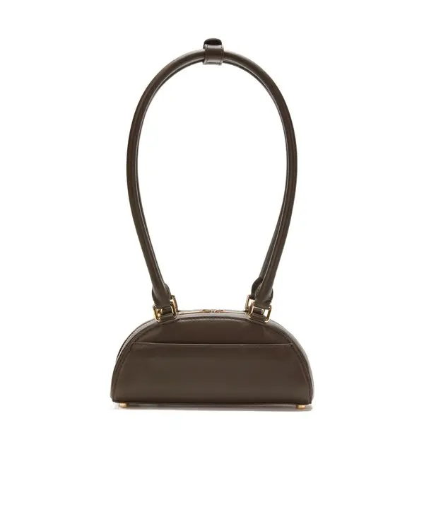 SELF-PORTRAIT Leather Mini Shoulder Bag - Brown