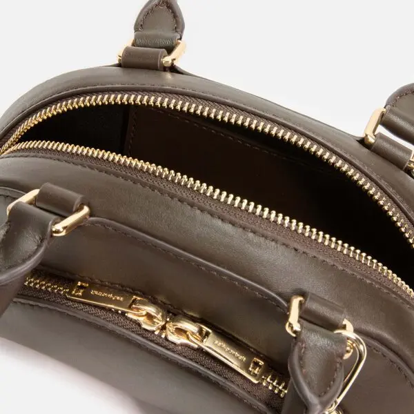 SELF-PORTRAIT Leather Mini Shoulder Bag - Brown