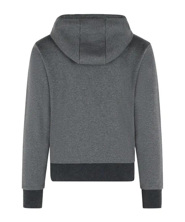 Thom Browne Zip-up Hoodie With Signature Name Tag