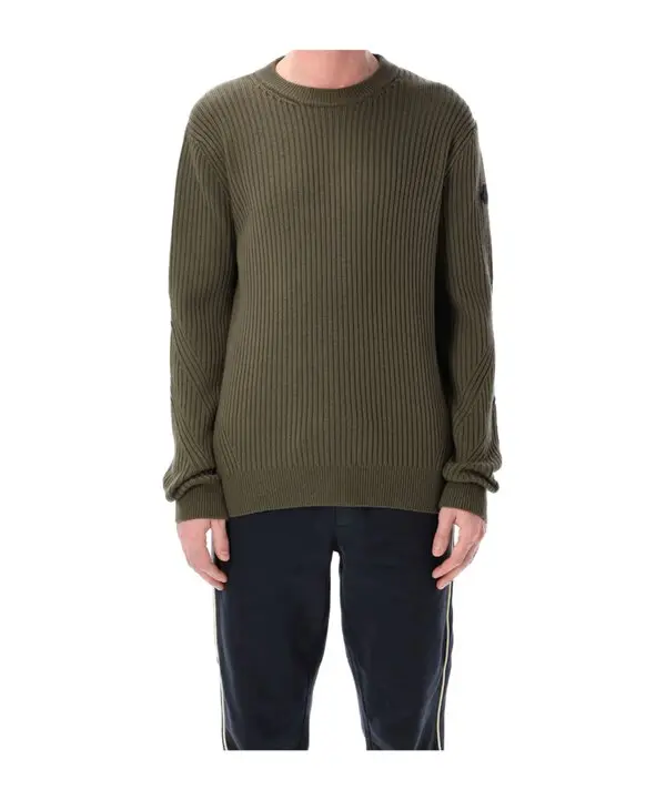 Moncler Ribbed Crewneck Knitted Sweater
