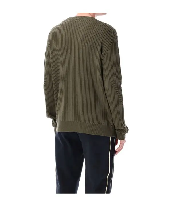 Moncler Ribbed Crewneck Knitted Sweater