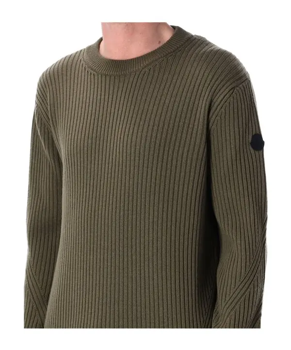 Moncler Ribbed Crewneck Knitted Sweater