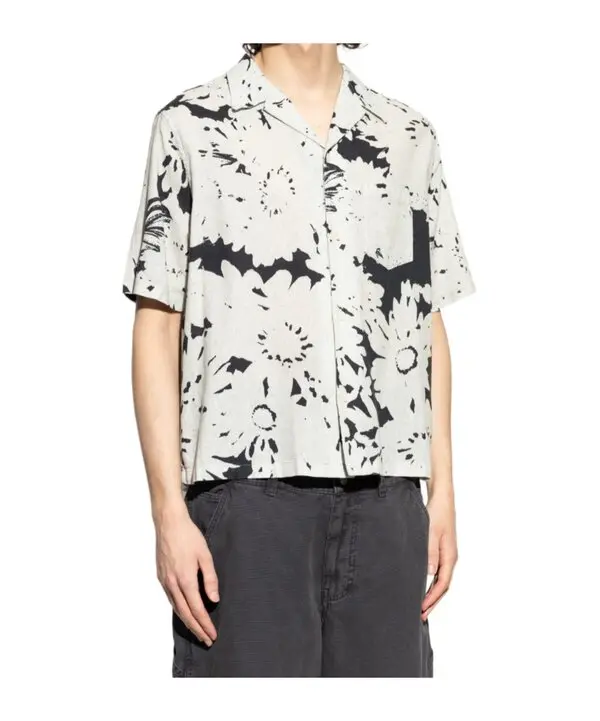 ALLSAINTS Girona Printed Short-sleeve Shirt - White