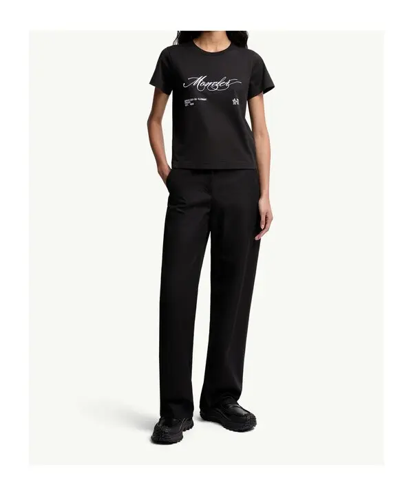 Moncler Embroidered Logo Crewneck T-shirt
