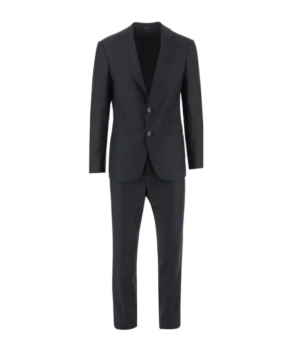 Giorgio Armani Single-breasted Tailored Suit - Black