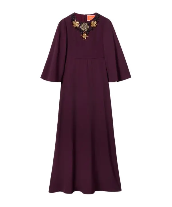 La DoubleJ Sorella Bell-sleeve Maxi Dress - Red