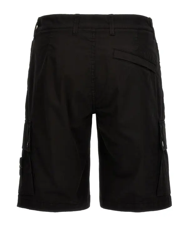 Stone Island Compass Patch Bermuda Shorts