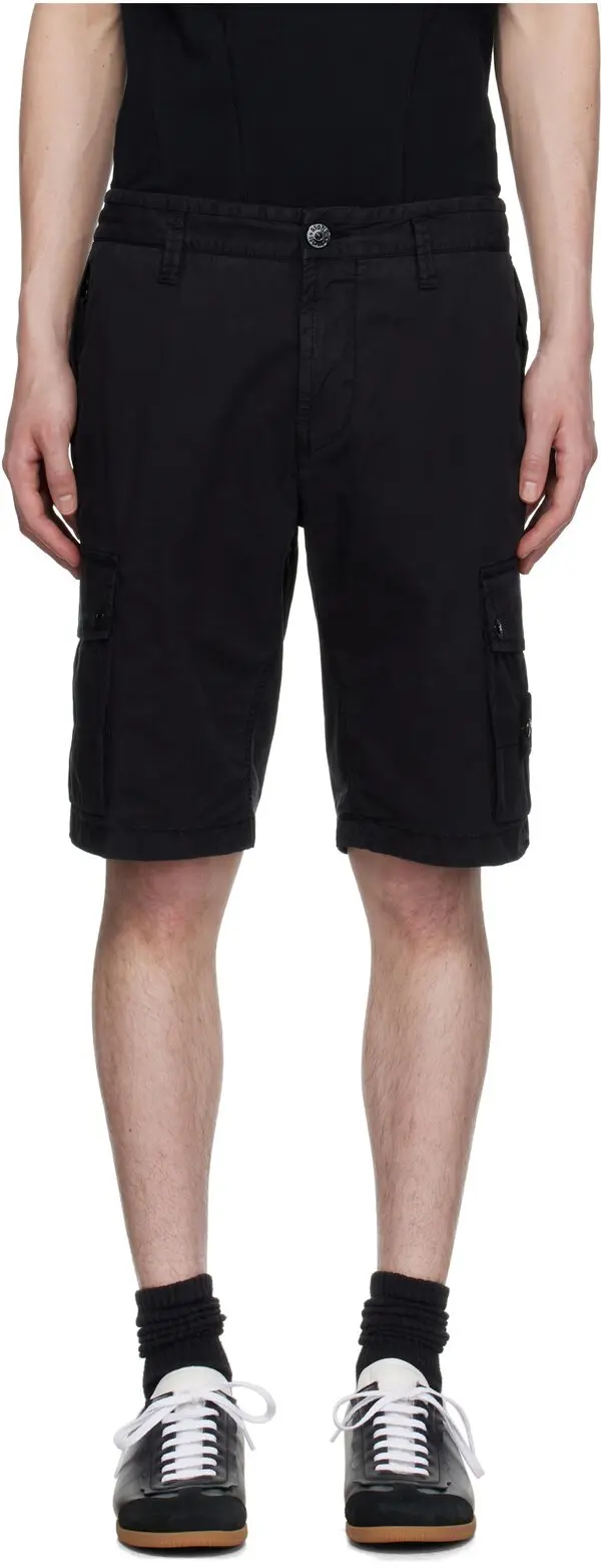 Stone Island Compass Patch Bermuda Shorts