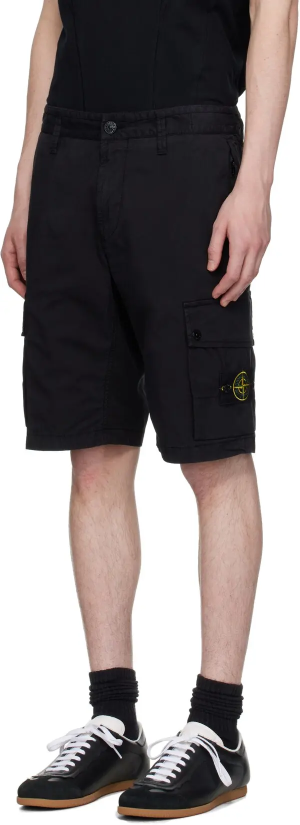 Stone Island Compass Patch Bermuda Shorts