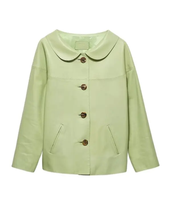 Prada Nappa Leather Jacket - Green