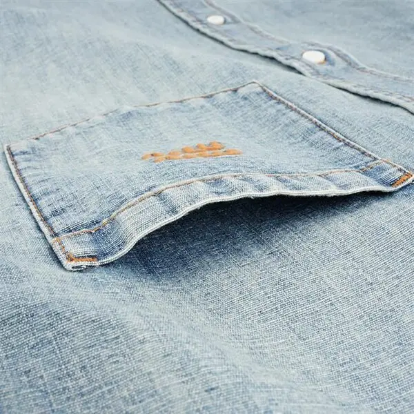 Miu Miu Button-up Denim Shirt - Light Blue