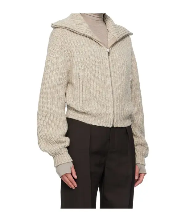 LEMAIRE Long Sleeved Zipped Cardigan