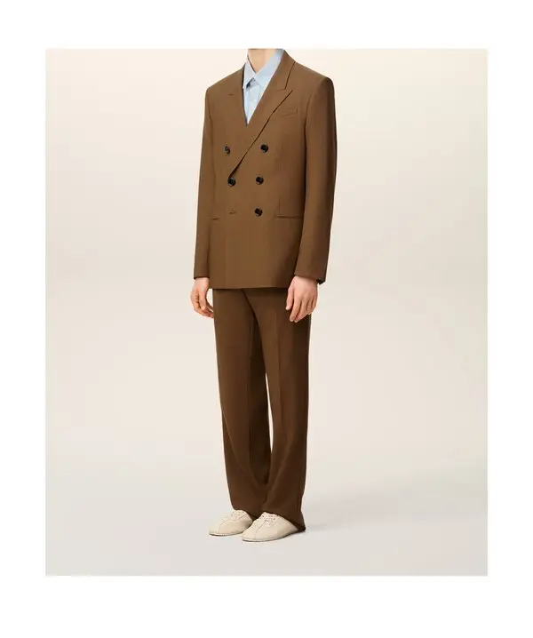 Ami Double-breasted Blazer - Hazelnut
