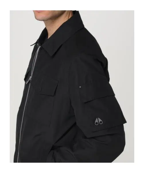 Moose Knuckles Collared Zip-up Jacket With Zipper Cuffs
