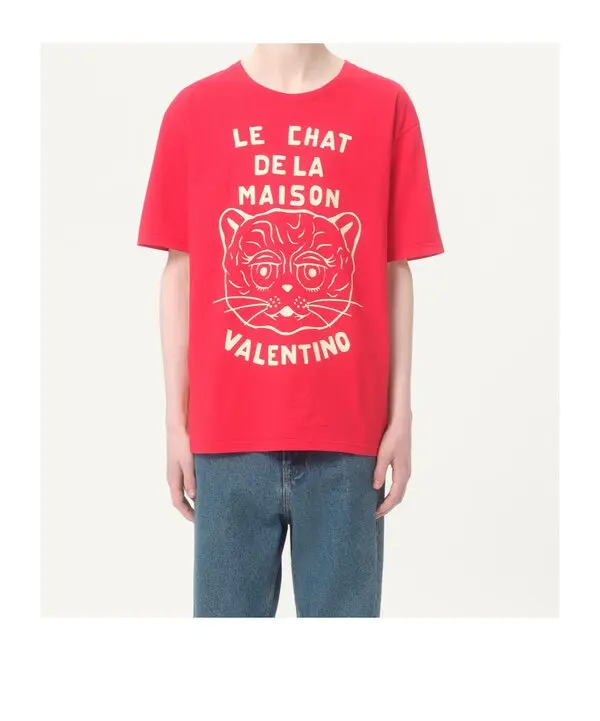 Valentino Garavani Logo Printed Crewneck T-shirt