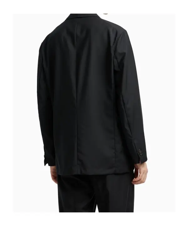 Emporio Armani Single-breasted Tailored Blazer - Black