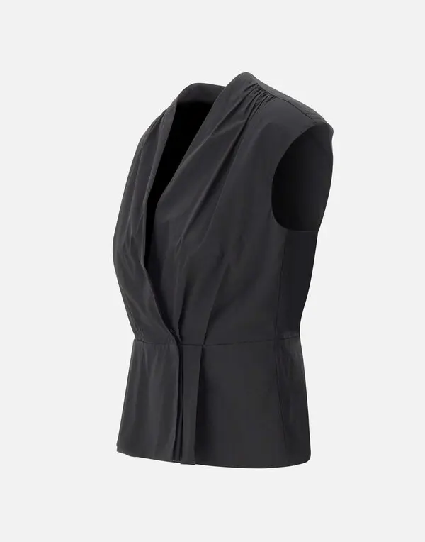Marella Bazar Wrap V-neck Top - Black