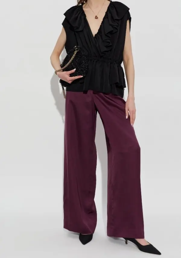 Dries Van Noten Cally Bis Ruffled Peplum Top