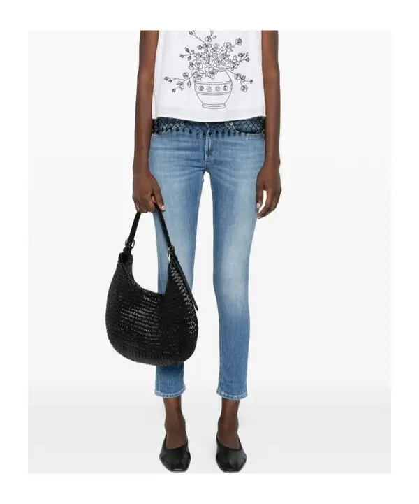 DONDUP Slim Cuffed Jeans - Blue