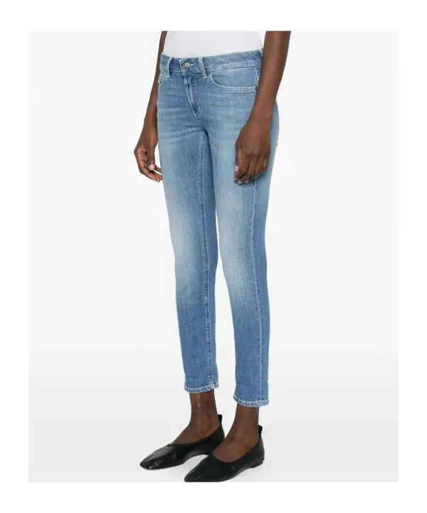 DONDUP Slim Cuffed Jeans - Blue