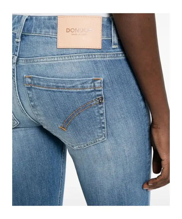 DONDUP Slim Cuffed Jeans - Blue