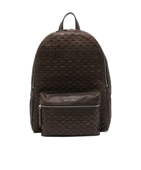 ORTIGNI Zipper Backpack - Brown