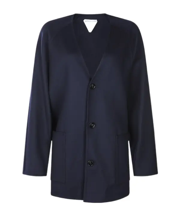 Bottega Veneta V-neck Buttoned Cardigan - Black