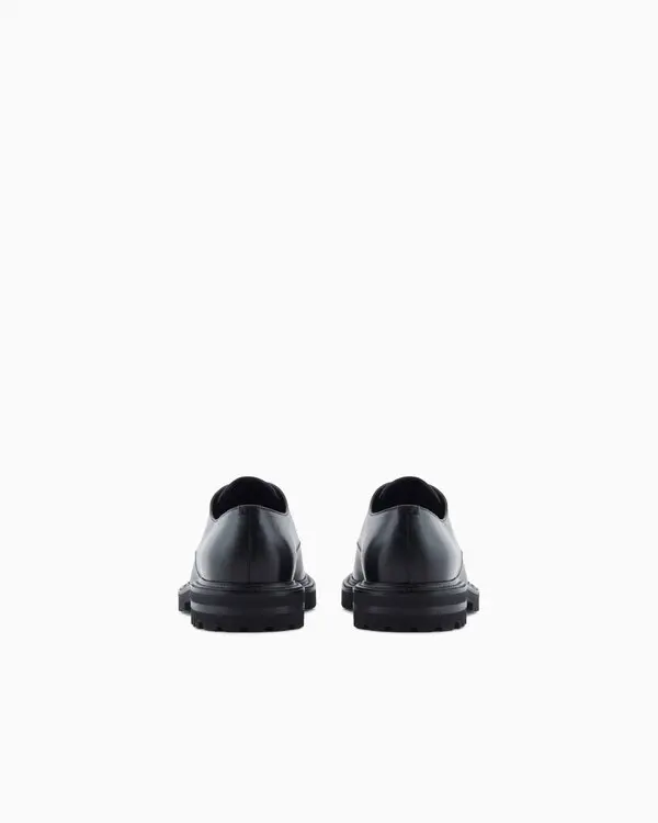 Giorgio Armani Embossed Leather Lace-up Shoes