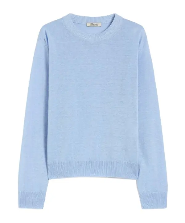 Max Mara Fervore Long Sleeve Sweater - Sky