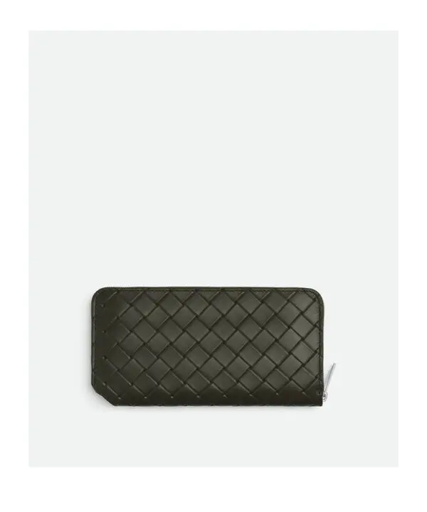 Bottega Veneta Zip-around Quilted Wallet