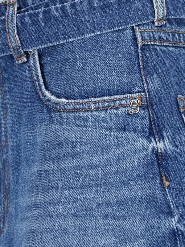 Sportmax Denim Shorts - Blue